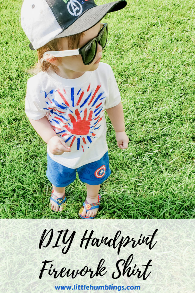 DIY Handprint Firework Shirt - Stephanie Humble